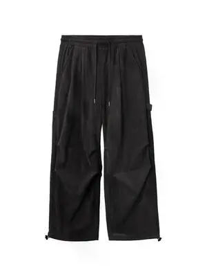 FIVE CM Pleated Corduroy Trousers - Grey