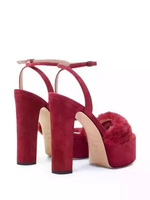 Casadei Suede Platform Pumps