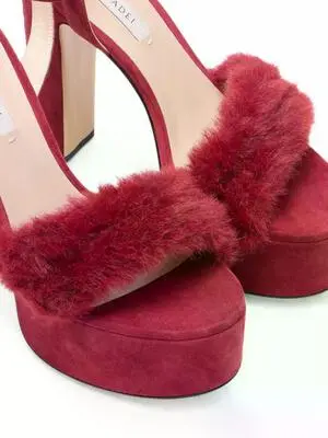 Casadei Suede Platform Pumps