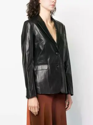 Rag & Bone Charles Single-breasted Leather Blazer