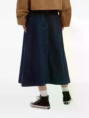 FINGERCROXX Logo-embroidered Buckled Skirt