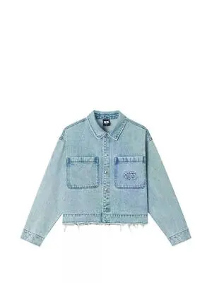 FINGERCROXX Raw-cut Denim Shirt - Blue