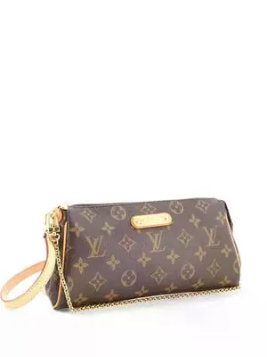 LOUIS VUITTON Eva Handbag Monogram Canvas Clutch Bag - Brown