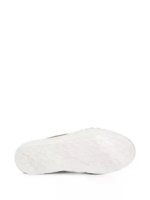 Armani Exchange Monogram-debossed Flatform Sneakers