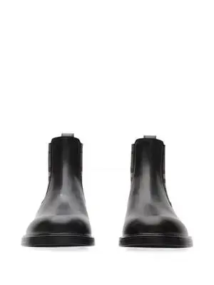 Burberry Pembroke Chelsea Boots In Smooth Calfskin