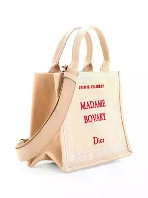 Dior Book With Strap Book Cover Canvas Small Tote Bag