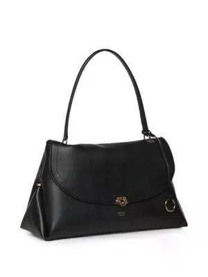 FERRAGAMO Gancini Pebbled-leather Shoulder Bag