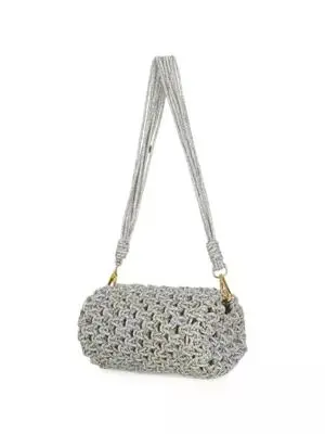 HIBOURAMA Crystal-embellished Cylindrical Shoulder Bag
