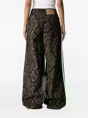 Adidas Snake-print Denim Loose Pants