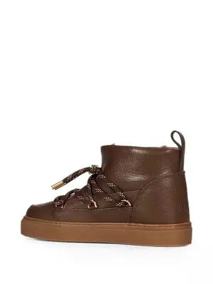 Inuikii Lace-up Leather Ankle Boots