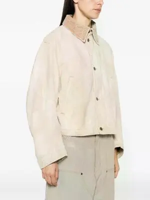 6397 Corduroy-collar Button-front Jacket
