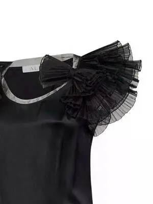ALINA Bow-detail Short-sleeved Blouse