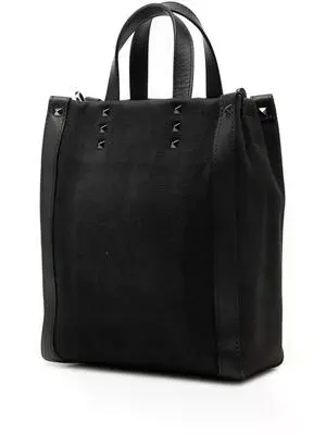 Valentino Garavani 2018-2026 Mini Canvas Rockstud Vltn Tote Satchel - Black