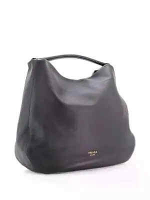 Prada Slouch Leather Large Hobo Bag