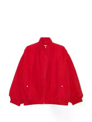 LAMRONS Zip-up Bomber Jacket - Red