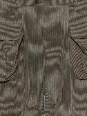 ZIGGY CHEN Striped Cargo Trousers
