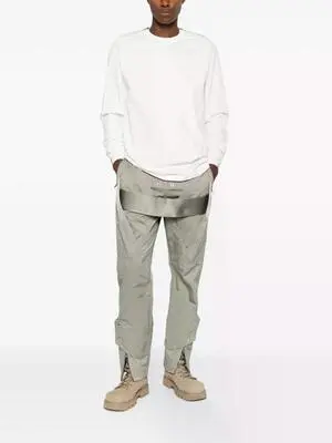 Rick Owens Webbing-strap Zipped-cuff Trousers - Grey