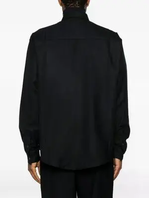 SPINA Herringbone-weave Button-down Shirt
