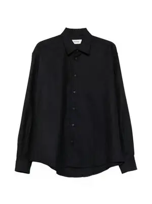 SPINA Herringbone-weave Button-down Shirt