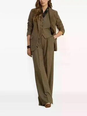 Ralph Lauren Kirahn Check-pattern Wool Trousers