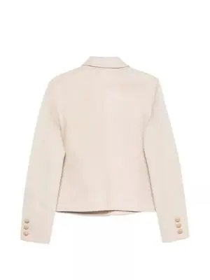 SEMICOUTURE Button-up Wool Jacket - Neutrals