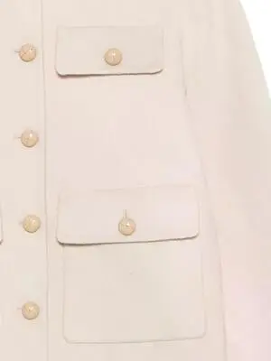 SEMICOUTURE Button-up Wool Jacket - Neutrals