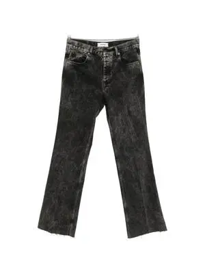 SPINA Acid-wash Flared Jeans - Grey