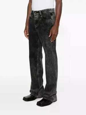 SPINA Acid-wash Flared Jeans