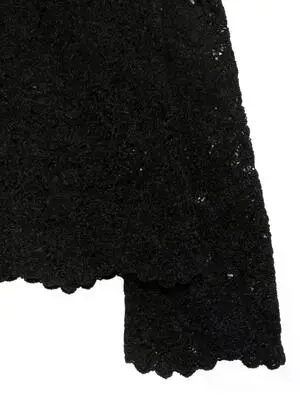 SEMICOUTURE Crochet Scalloped-edge Jumper