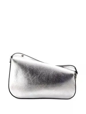 Gucci Gucci Horsebit 1955 Asymmetric Leather Small Shoulder Bag Silver