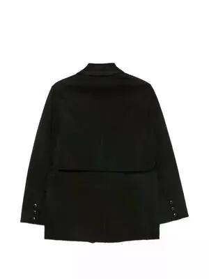 SEMICOUTURE Belted Wool Coat - Black