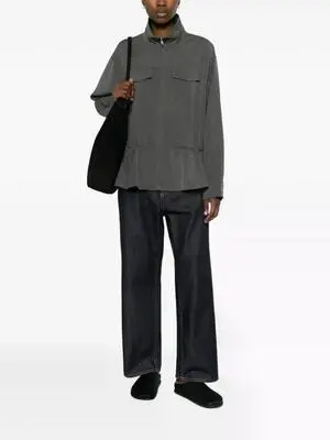 ELEH Pinstripe Drawstring-waist Jacket