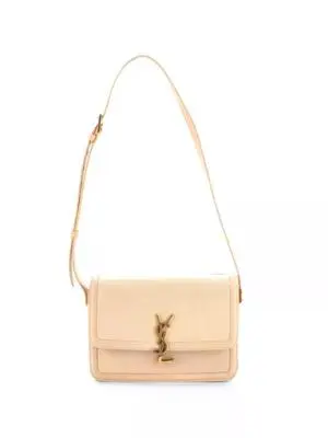 Saint Laurent Solferino Bag Leather Medium Shoulder Bag - Neutrals