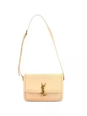 Saint Laurent Solferino Leather Medium Shoulder Bag - Neutrals
