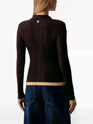 TWINSET Rib-knit Polo Jumper