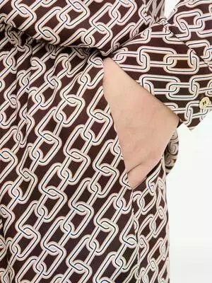 Melissa Odabash Annie Chain-print Drawstring Shorts