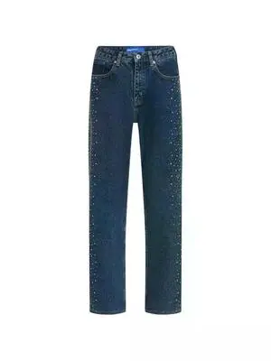 Karl Lagerfeld Embellished Straight-leg Jeans - Blue