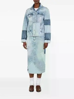 Moschino Patchwork Denim Jacket