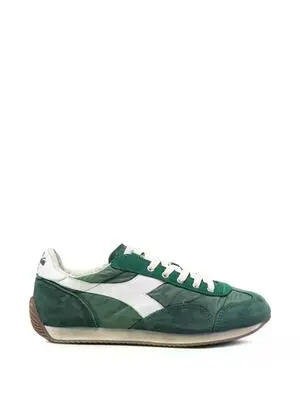 DIADORA Suede Panelled Sneakers - Green