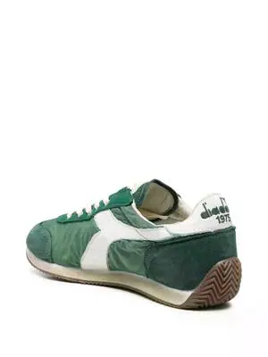 DIADORA Suede Panelled Sneakers - Green
