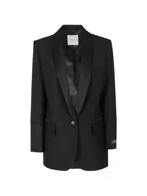 ERMANNO FIRENZE Single-breasted Peak-lapels Blazer - Black