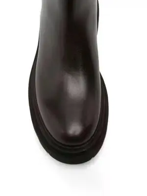 Brunello Cucinelli Monili-embellished Leather Ankle Boots