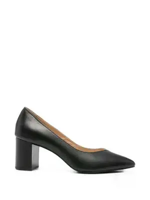 SERGIO MORETTI FIRENZE Pointed-toe Block-heel Pumps - Black