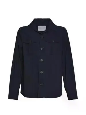 L.B.M. 1911 Flap-pocket Button-up Shirt Jacket - Blue