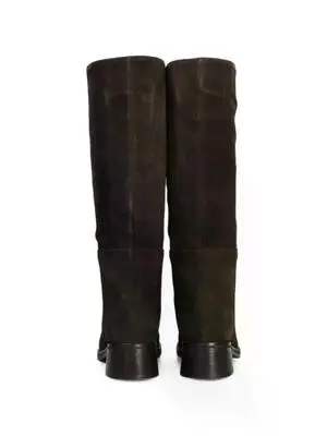 L'ARIANNA Suede Knee-length Boots