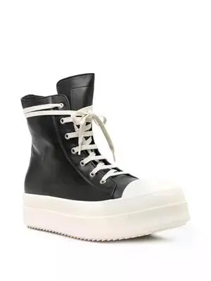 Rick Owens Platform High-top Sneakers - Black