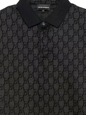 Emporio Armani Logo-monogram Short-sleeve Polo Shirt