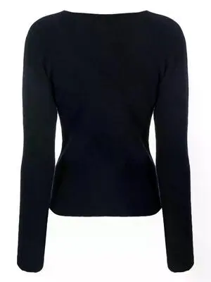 SEMICOUTURE Brushed U-neck Knitted Top