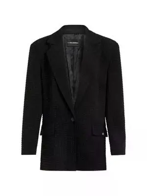 Karl Lagerfeld Rhinestone Tailored Blazer - Black