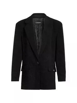Karl Lagerfeld Embellished Tailored Blazer - Black